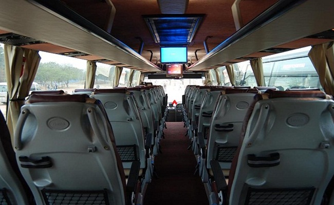 Book Volvo Bus With Toilet Facility | Hire Volvo Bus With Washroom